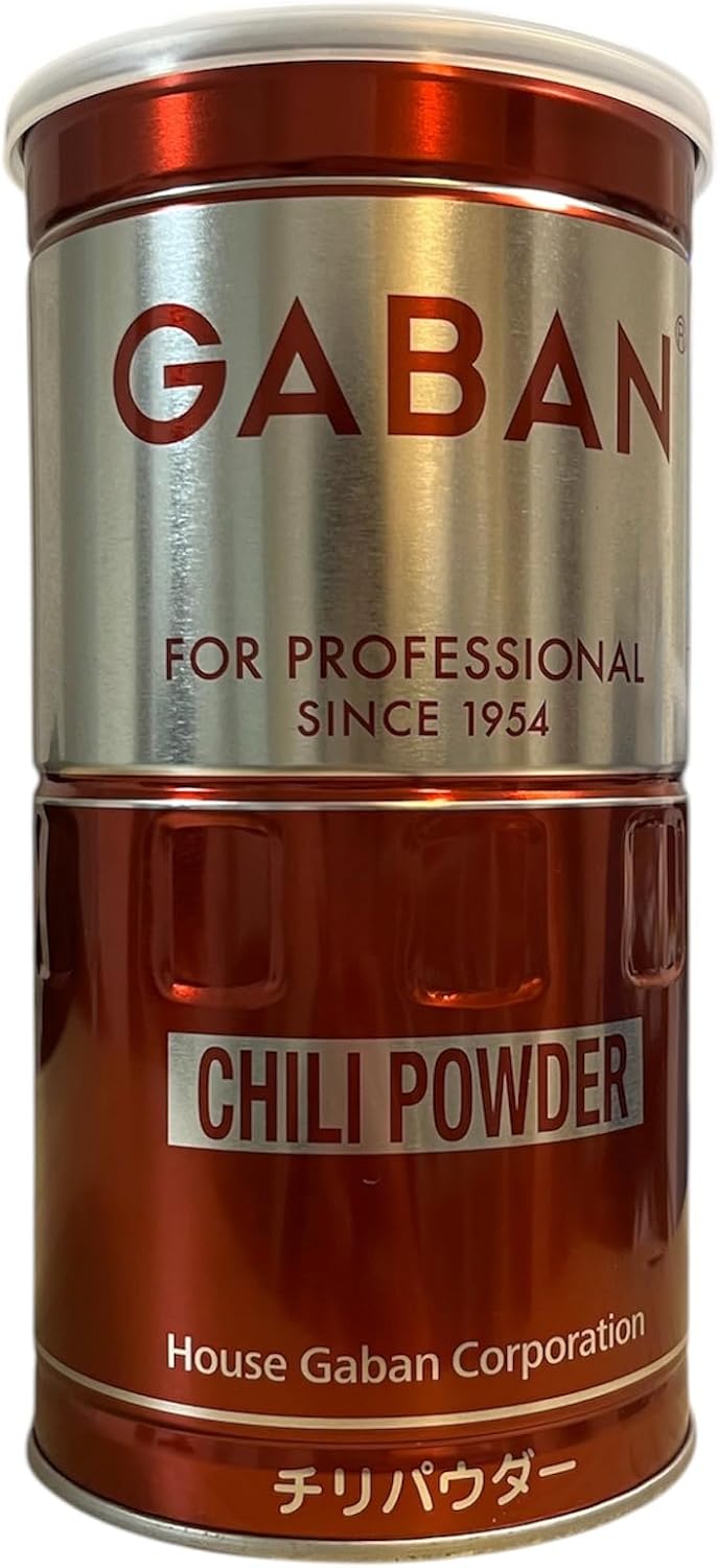 Amazon | 【大容量】チリパウダー GABAN 450g 缶 業務用 ギャバン メキシコ BBQ 香辛料 スパイス シーズニング 調味料 薬味 chili powder | ノーブランド ...