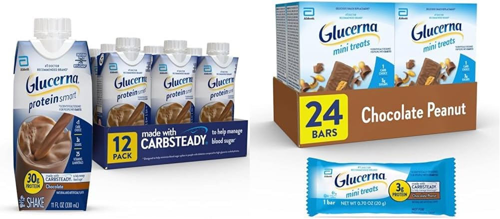 Amazon.com: Glucerna Protein Smart Nutritional Shake, Diabetic Protein ...