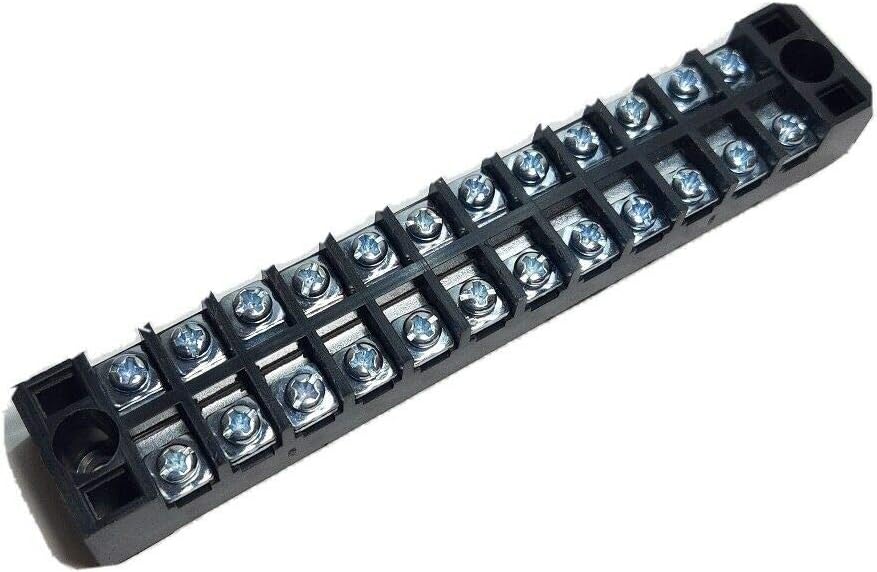 12v 24v 12 Position 2 Row Terminal Block Barrier Strip Cable Connector ...
