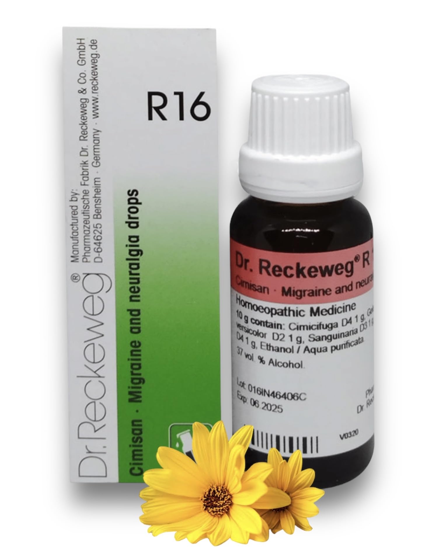 Buy Dr. Reckeweg R16 Migraine and Neuralgia Drop -22 ml (Pack of 1 ...