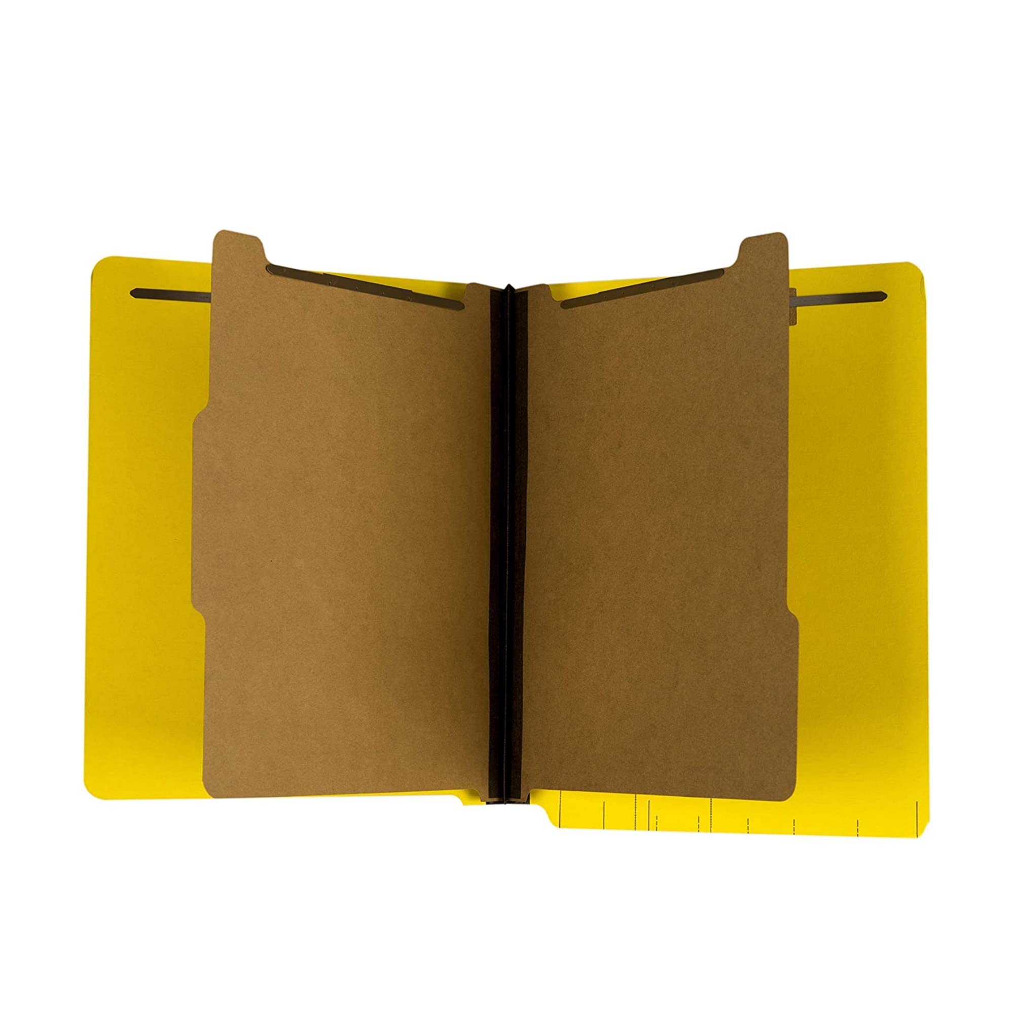 Amazon.com : The File King Two Divider Pressboard Classification Yellow ...