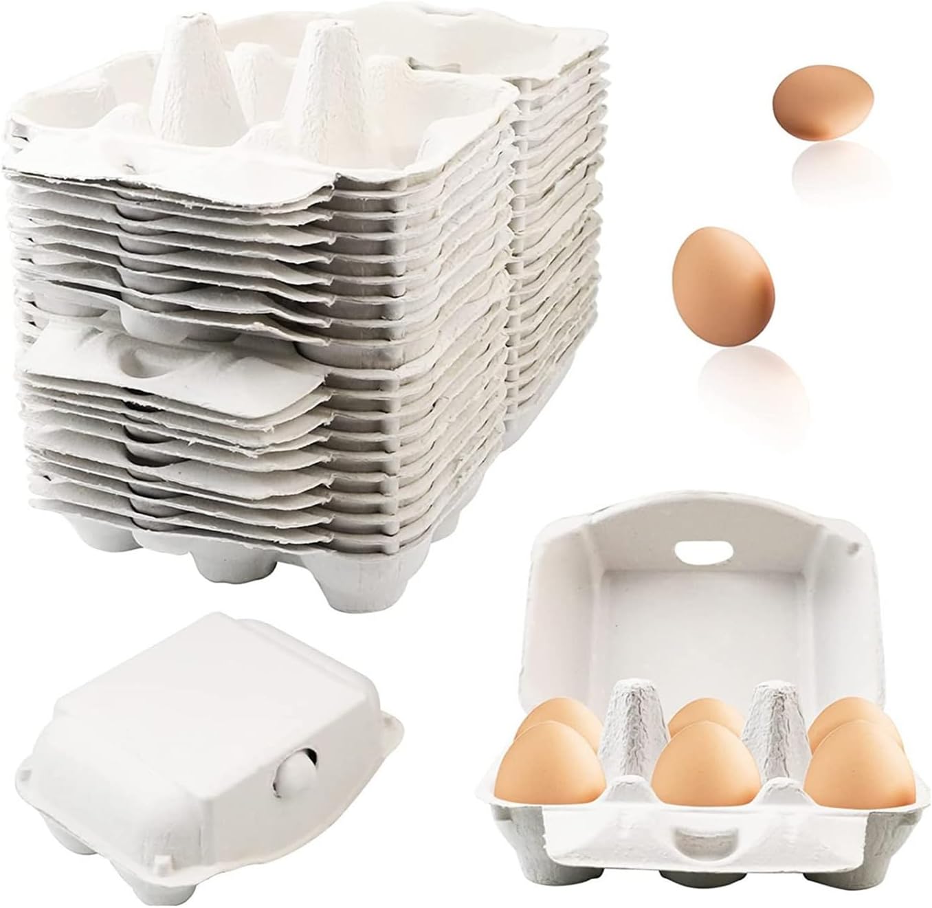 Amazon.com: 20Pcs egg cartons yariyo can hold eggs pasture raised eggs ...