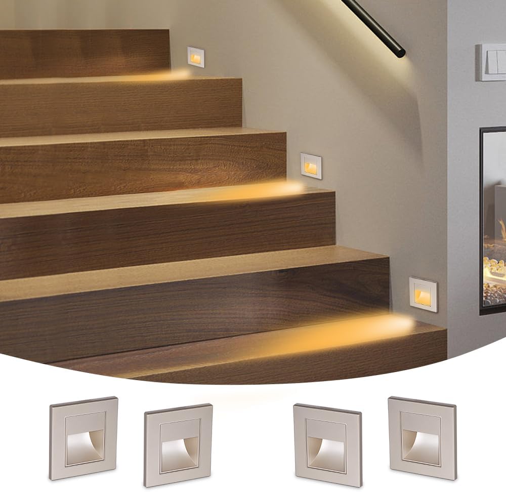 Lámparas LED decorativas de pared para escaleras integradas, 3 W, 127 V ...