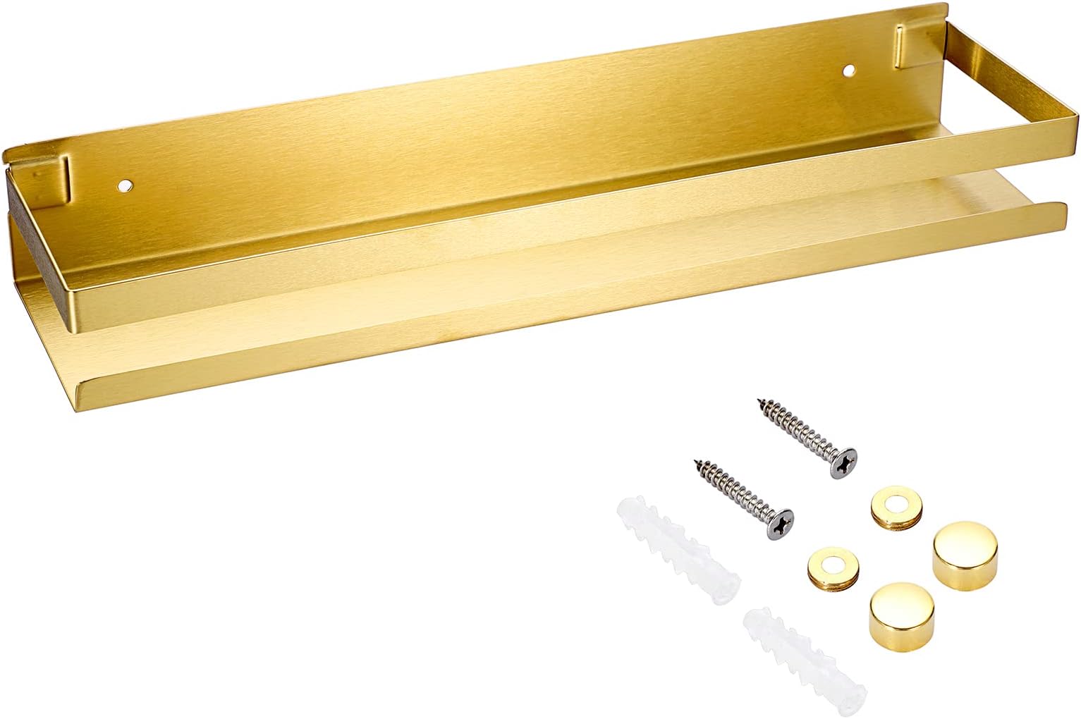 Amazon.com: OwnMy 16 Inch Golden Shower Shelf Stainless Steel Shower ...