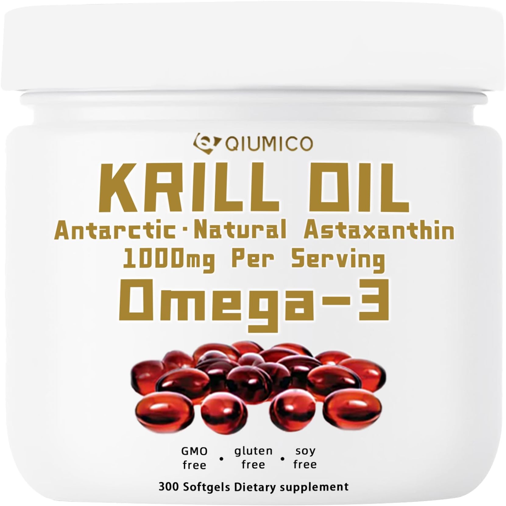 Amazon.com: QIUMICO Antarctic Krill Oil Supplement, Rich in Omega-3s ...