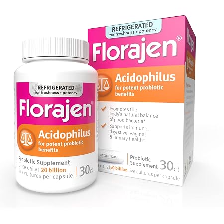 Amazon.com: Florajen Digestion Probiotics, Gut Health Supplement with ...