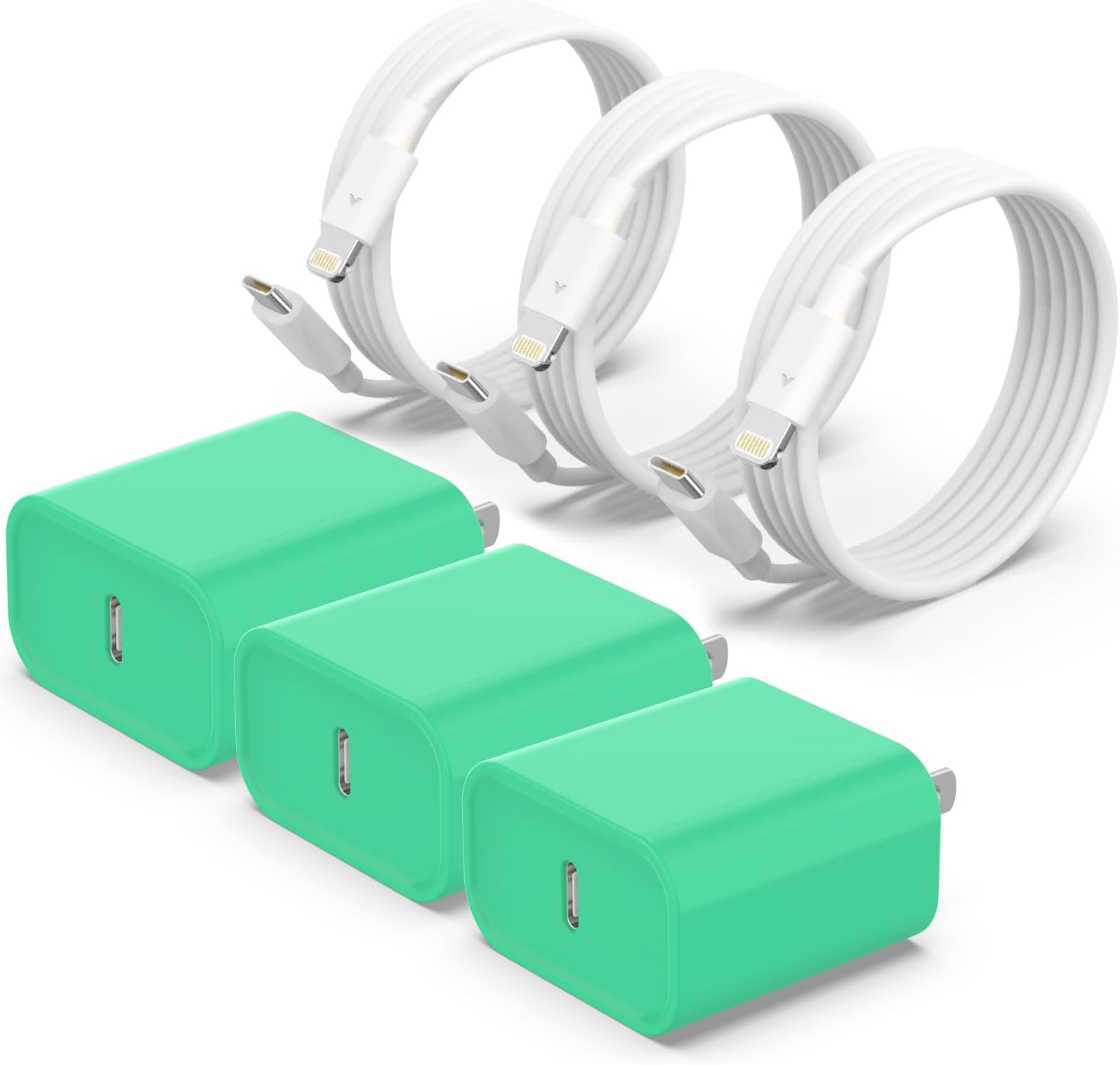 Amazon.com: iPhone Charger Fast Charging, 2 Pack 20W USB C Wall Charger ...