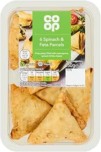 Co-op 6 Spinach & Feta Parcels, 150g : Amazon.co.uk: Grocery