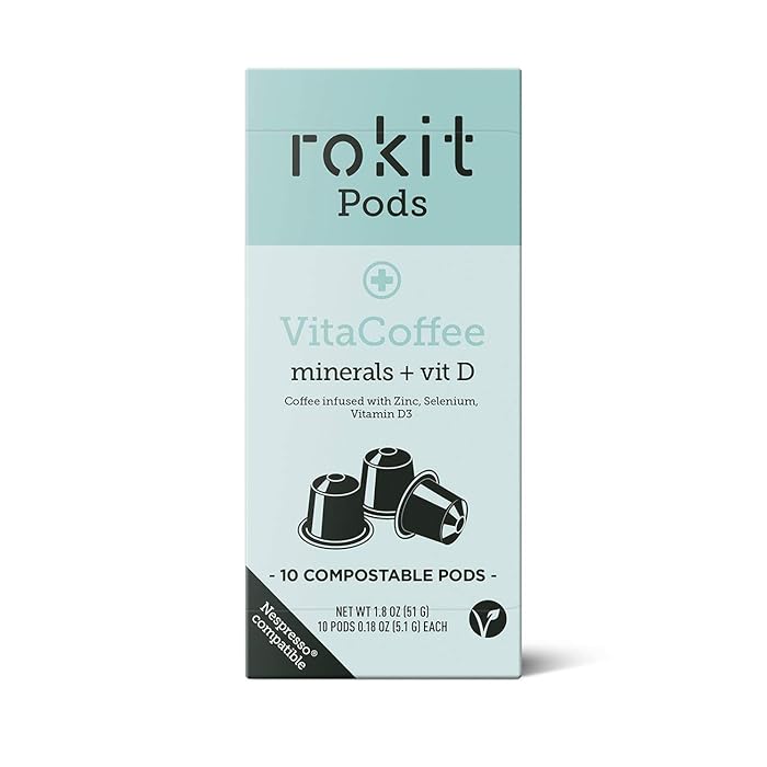 Buy Rokit Pods | Vitamin D & Minerals VitaCoffee with Zinc, Selenium ...