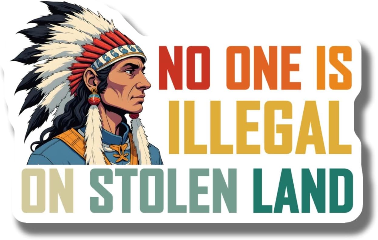 Amazon.com: Native American Magnet - No One is Illegal Magnet - Stolen ...