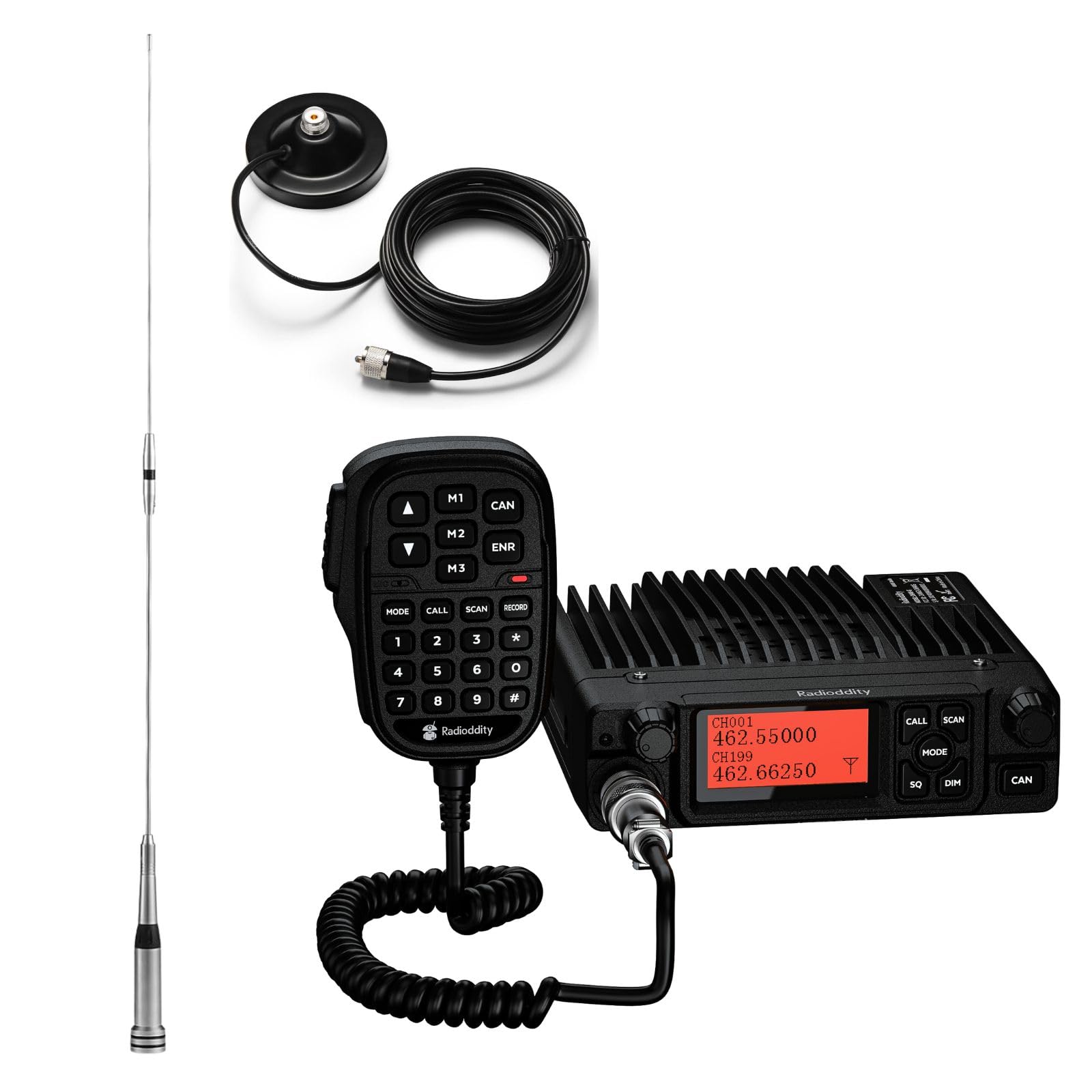 Amazon.com: [with Antenna and Magnet Mount] Radioddity DB40-G GMRS ...