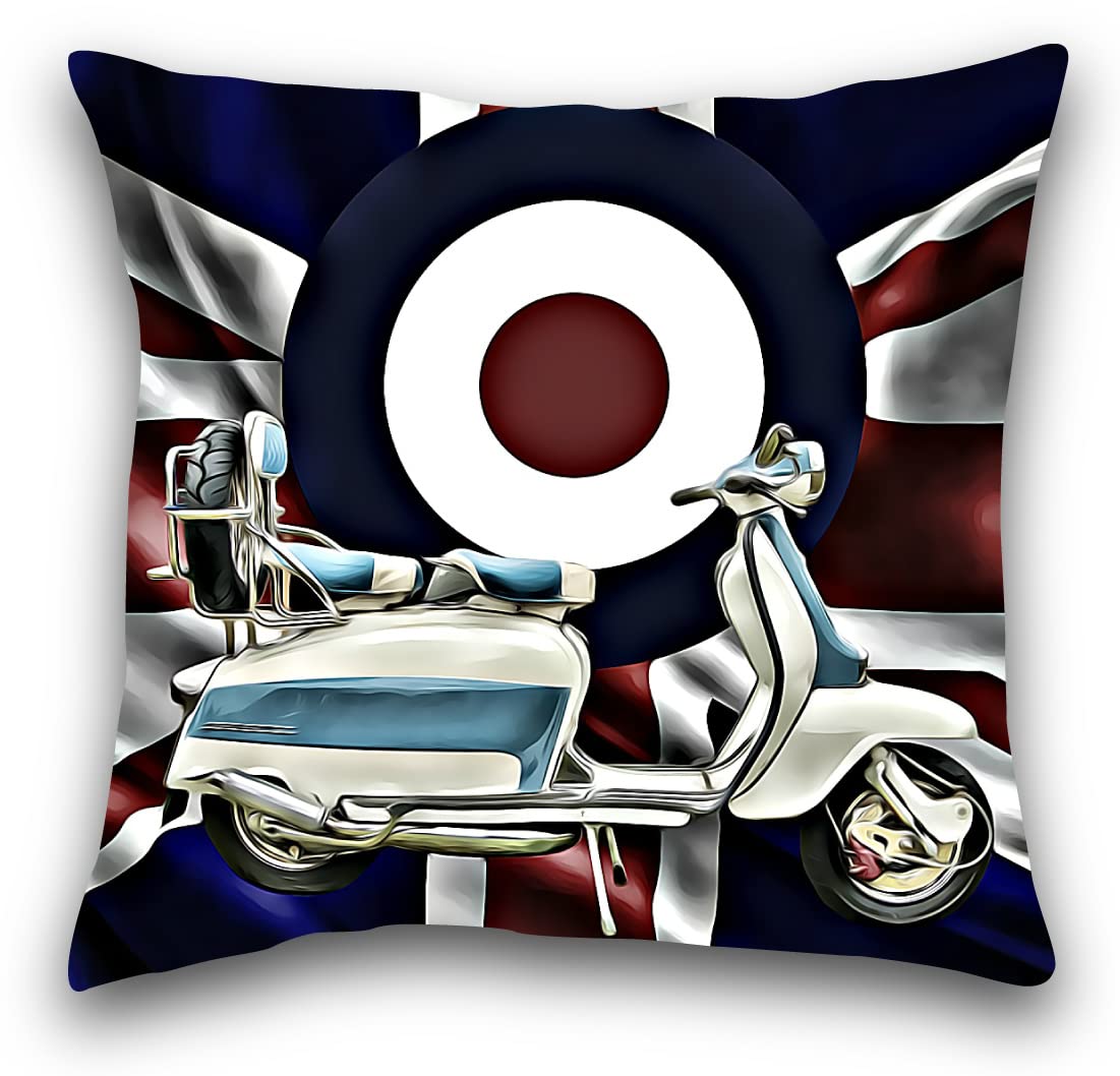 Lambretta Scooter Cushion Cover, Lambretta, Union Jack, Mod, Target ...