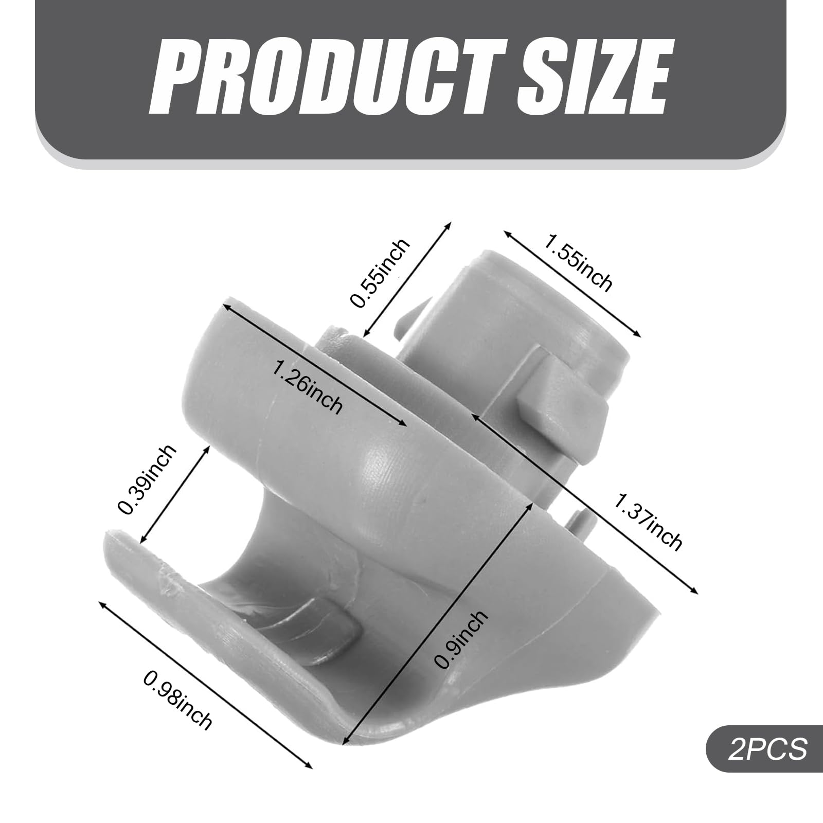 Snapklik.com : Jewkot 2 Pack Sun Visor Clips Replacement Retainer ...