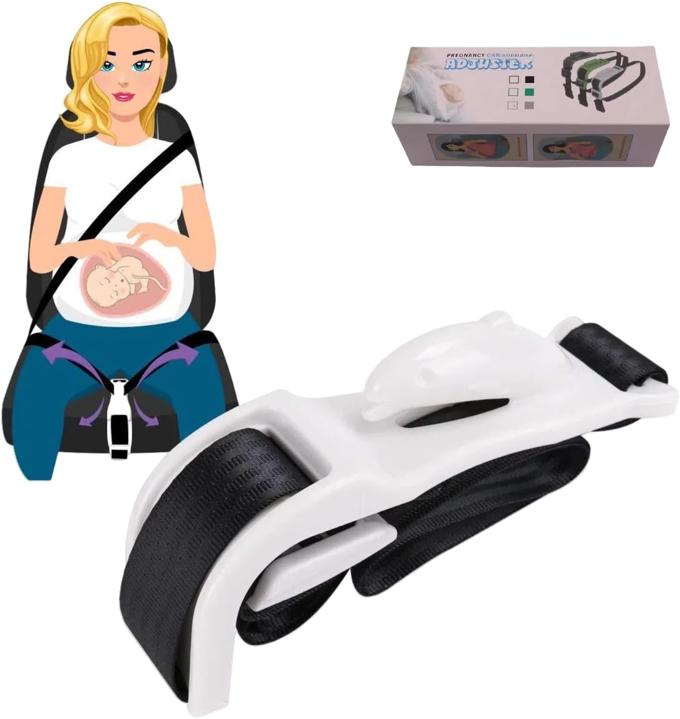 Amazon.com: Pregnancy Women Bump Strap,Pregnancy Bump Strap Adjuster ...
