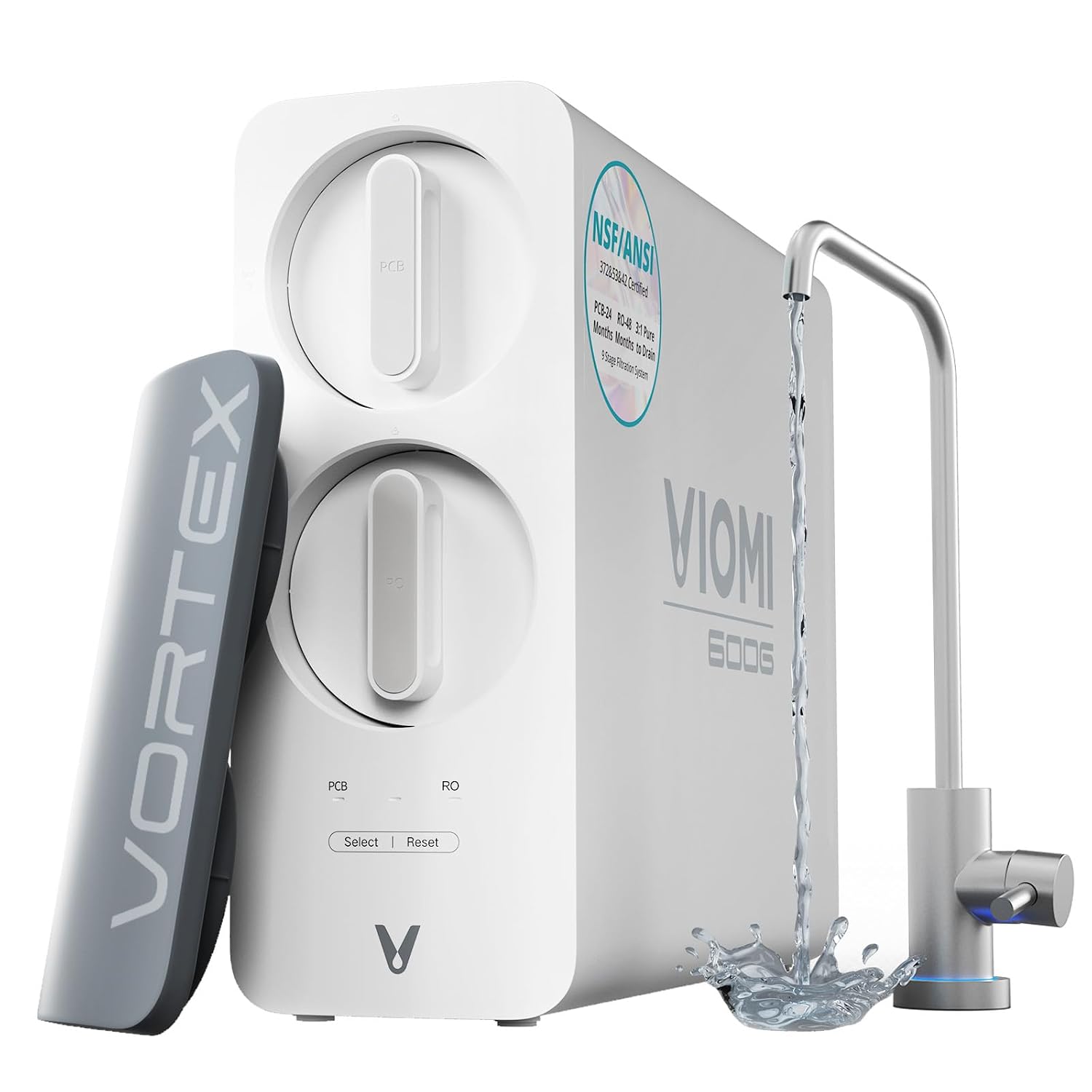 VIOMI® 4-Years RO Water Filtration System, 9 Stage Reverse Osmosis ...