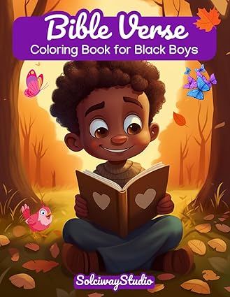 Bible Verse Coloring Book for Black Boys: Empowering Christian Values ...