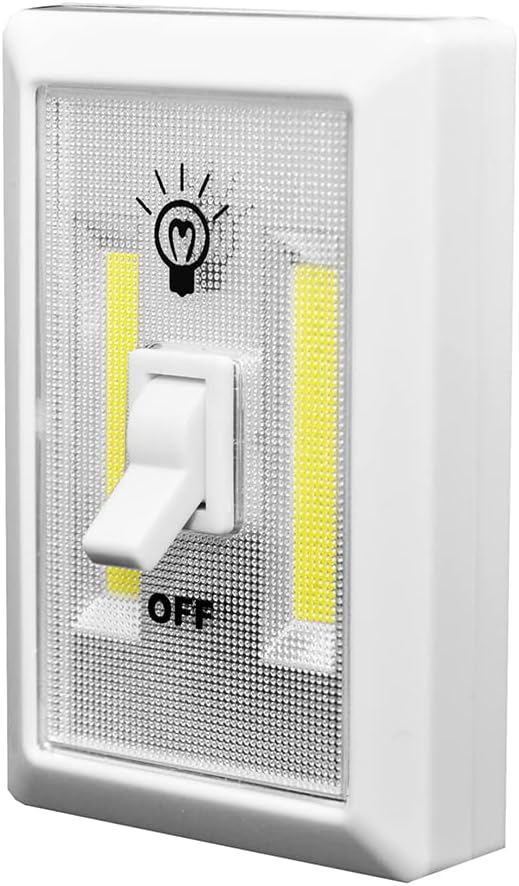 Lights by Night Wireless LED Light Switch, Battery Operated, 100 Lumens ...