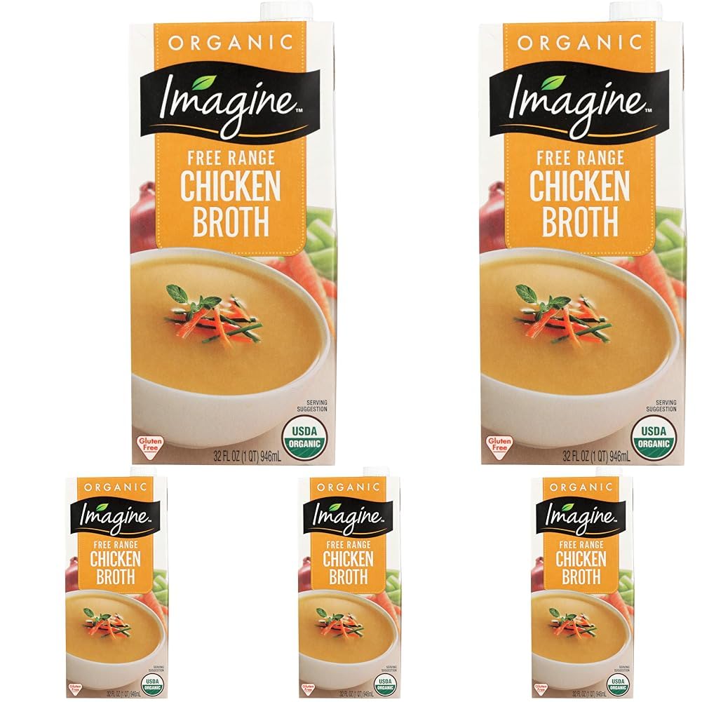 Amazon.com: Imagine Free Range Chicken Broth, Organic, 32 oz (Pack of 5)