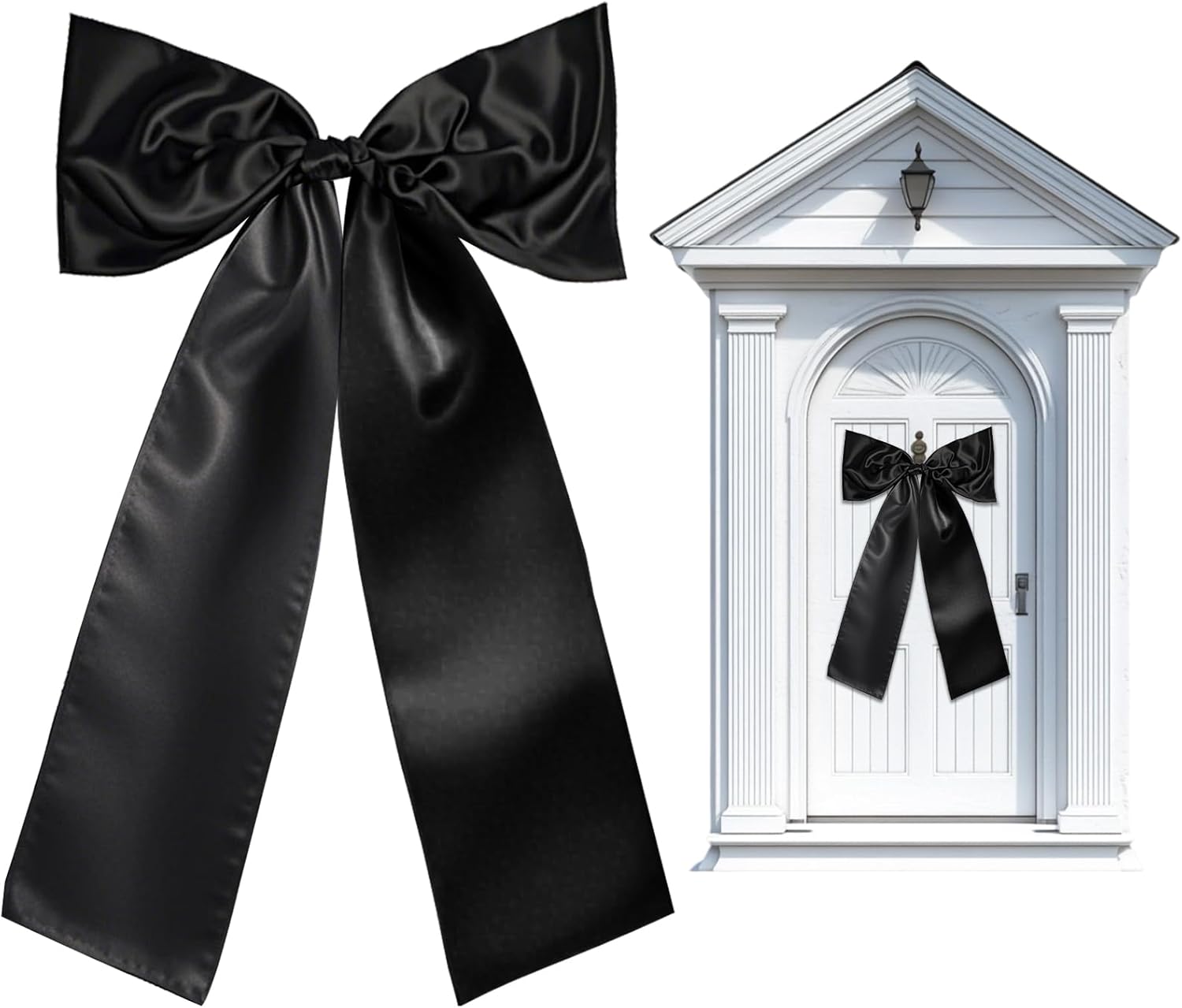 Amazon.com: chmacura Black Wreath Bow Birthday Anniversary Bows Wedding ...