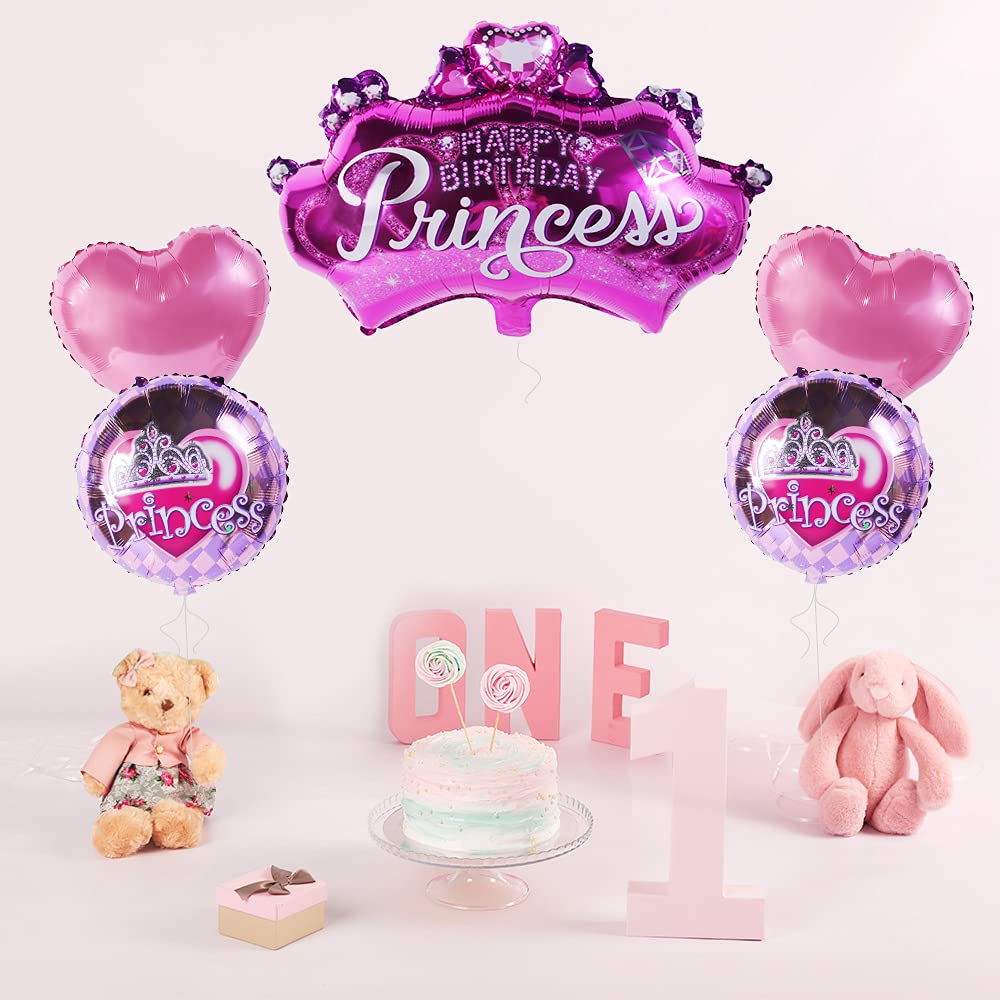 Princess Party Decorations, Princess Balloons, Happy Birthday Princess ...