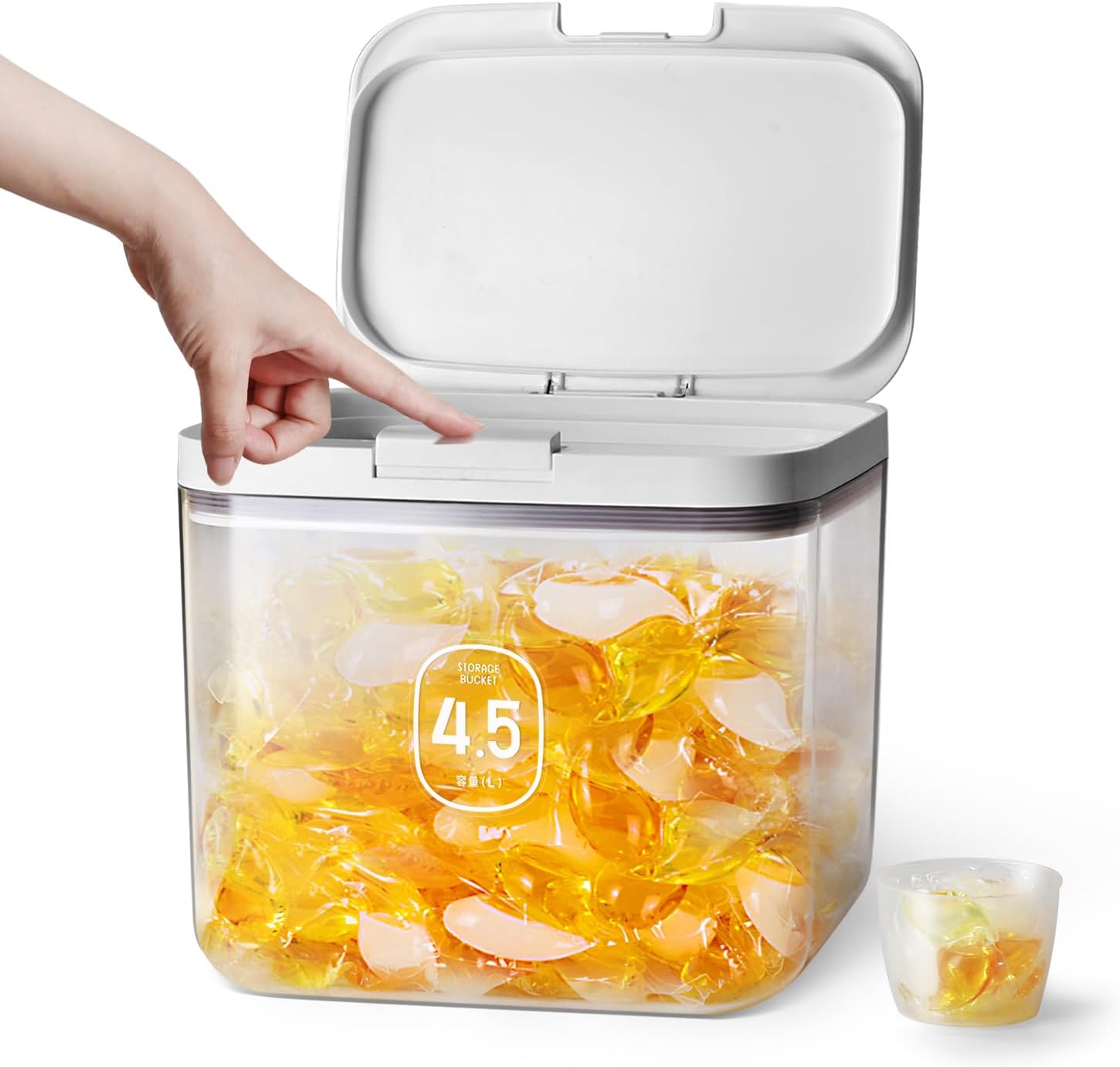 Amazon.com: LivLab Flour Storage Container 4.5L with Easy-to-Use ...