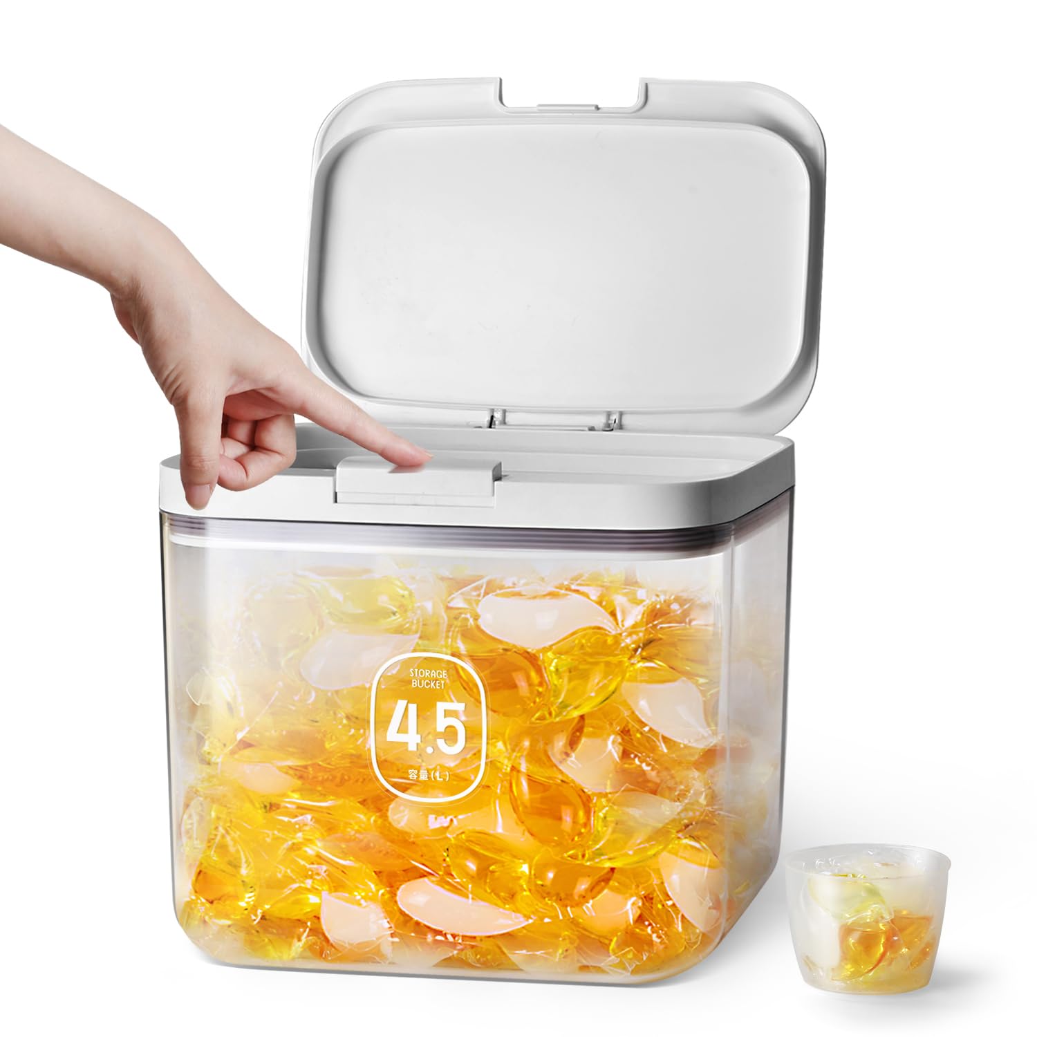 Amazon.com: LivLab Flour Storage Container 4.5L with Easy-to-Use ...