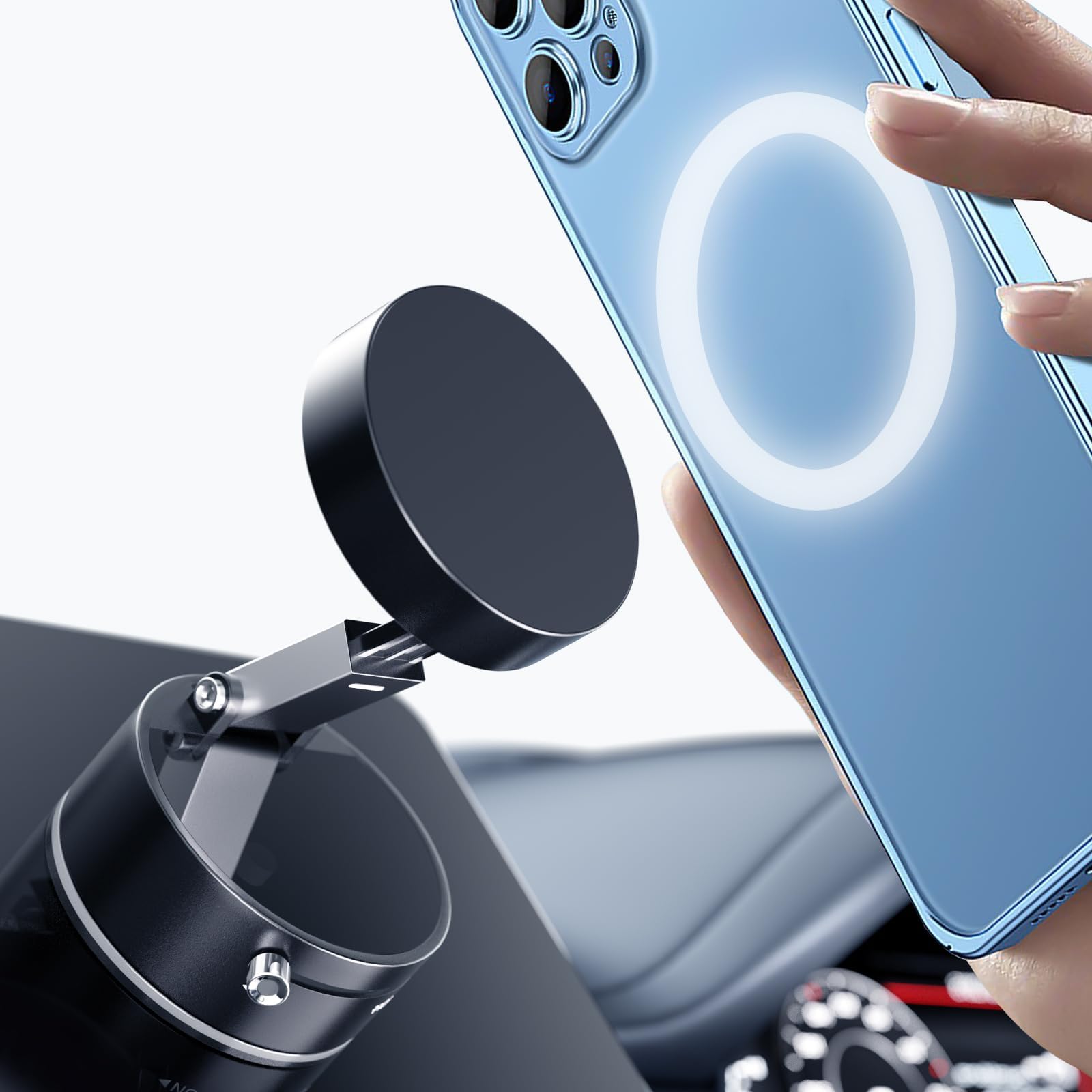 Amazon.com: YaCeSyn Vacuum Magnetic Phone Holder, Foldable ...