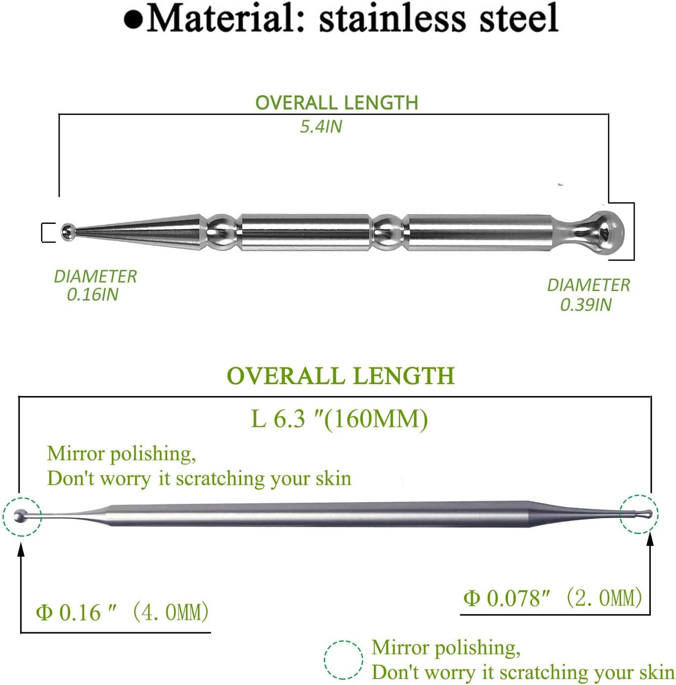 Herramienta de liberación miofascial de acero inoxidable de doble borde ...
