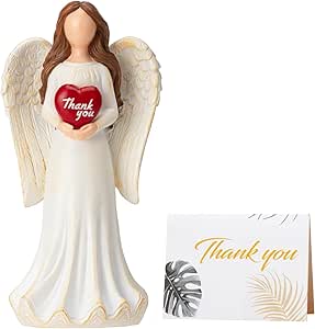 Amazon.com: Touching Retirement Gift: Hand-Painted Angel Figurine with ...