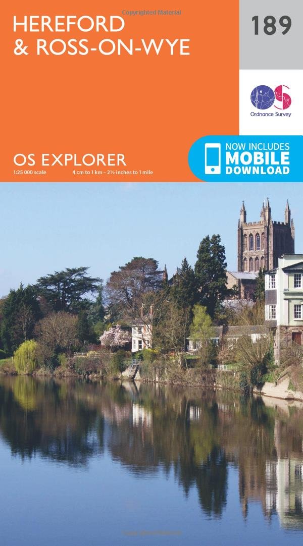 Hereford & Ross-on-Wye Map | Wye Valley | Ordnance Survey | OS Explorer ...