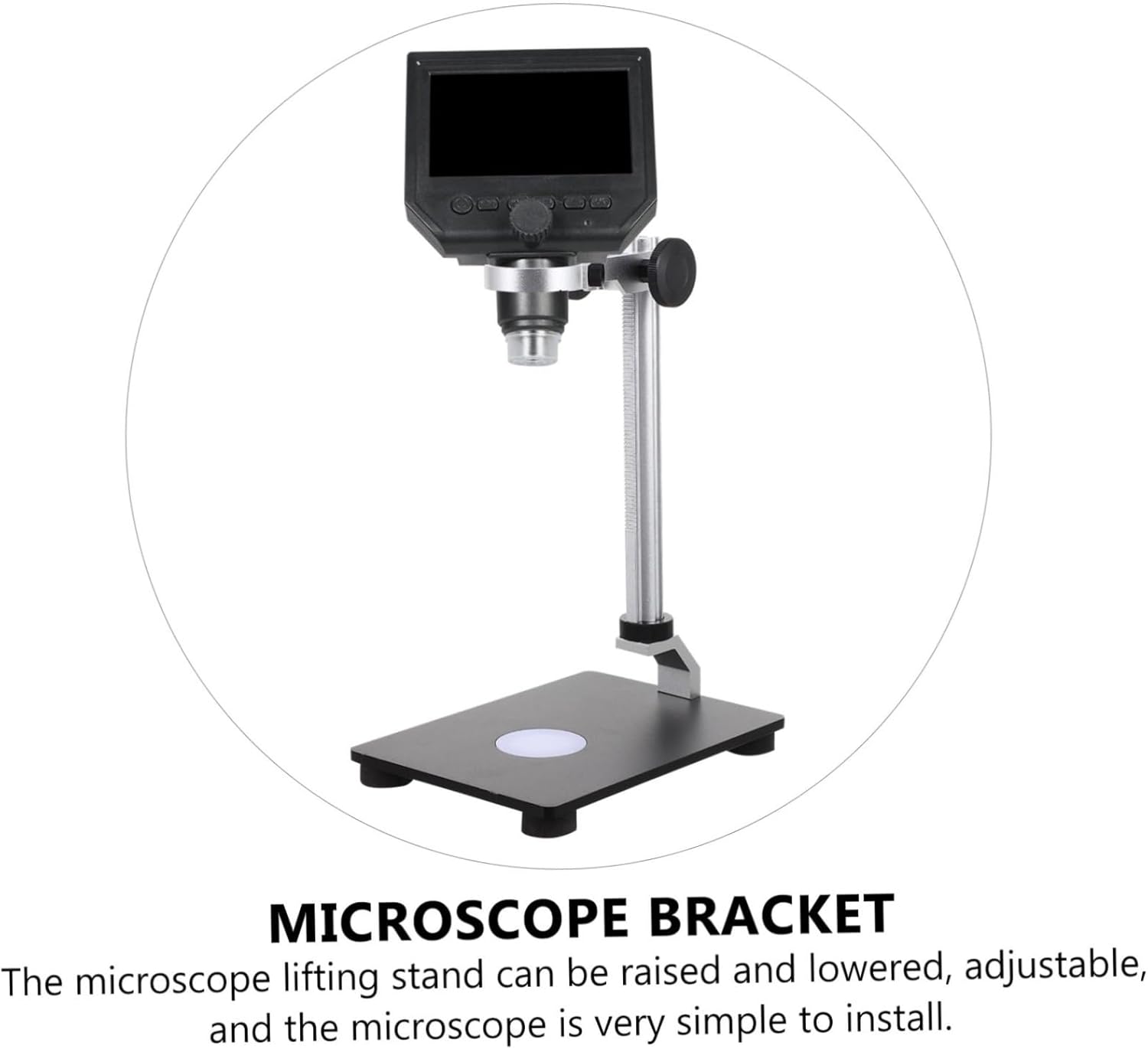 OSALADI 1pc Microscope Stand Microscope Lift Bracket Digital Microscope ...