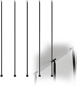 Amazon.com: L Type Ceiling Staircase Handrail Side Mounted, Iron ...