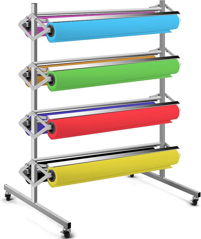 Amazon.com: Landhoow Large Paper Roll Holder Craft and Cutter Art Paper ...