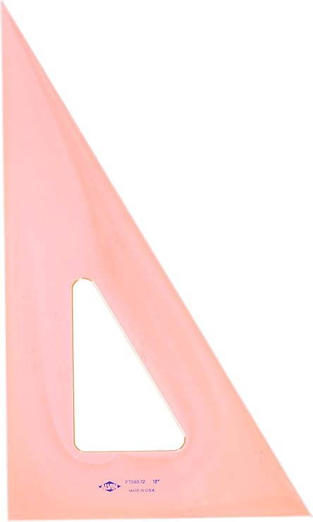 Amazon.com: Alvin, Triangle Ruler with Fluorescent Edges, Drafting Tool ...