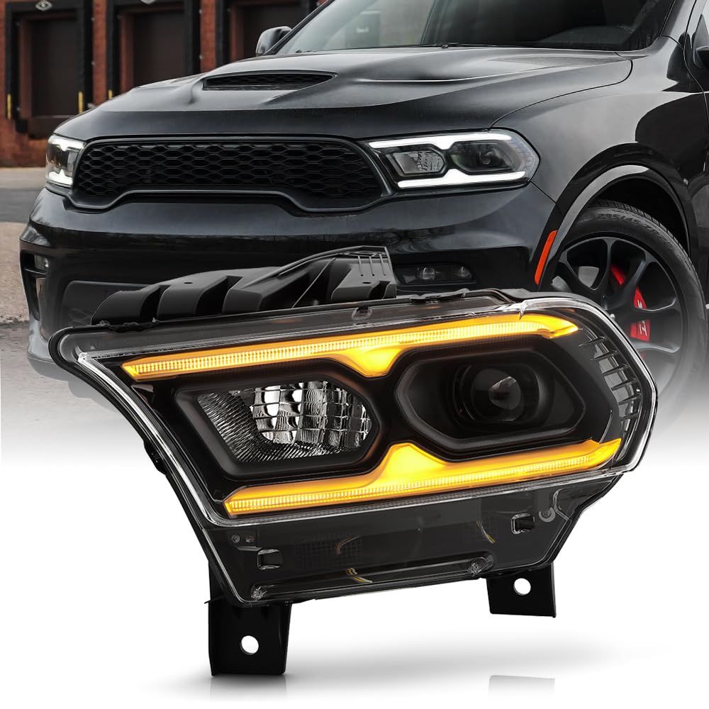 Amazon.com: KEEKPO - For 2021-2024 Dodge Durango Black Bezel w/AFS Full ...