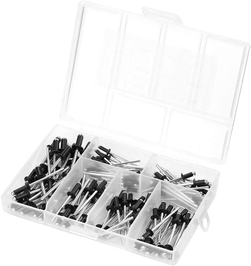 Blind Rivets,Dekaim 120pcs/set M2.4 / M3.0 / M3.2 / M4 Aluminium Blind ...