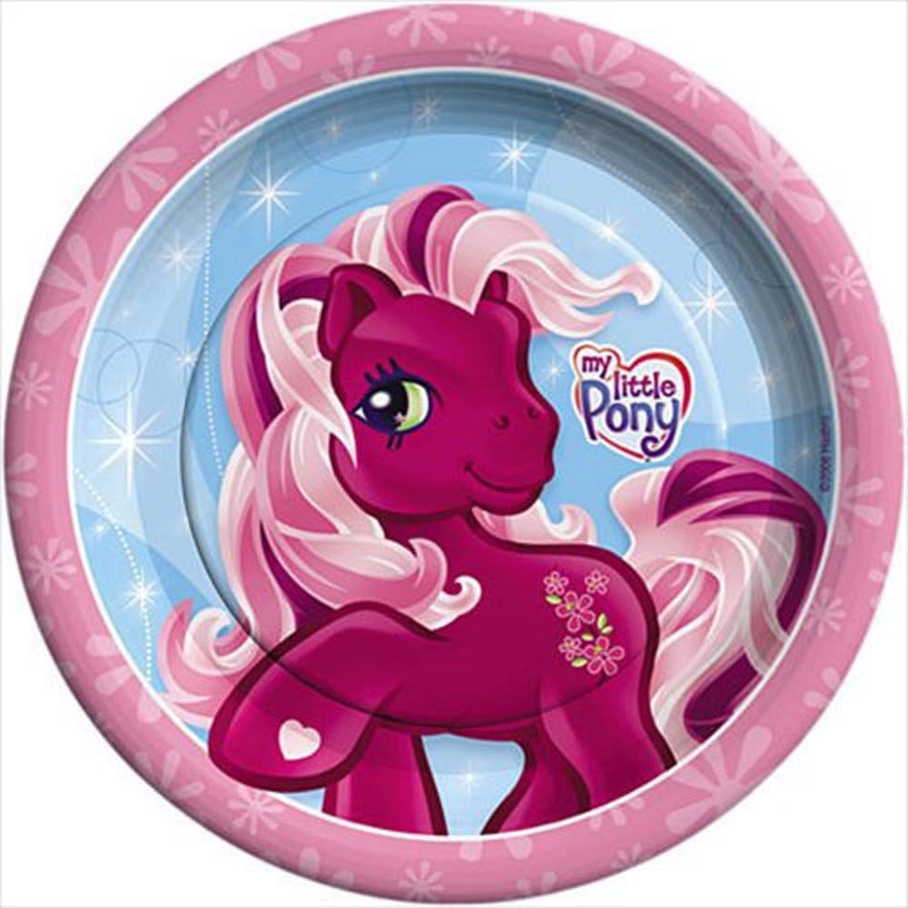 Amazon.com: My Little Pony Dessert Plates (8 count) : Toys & Games