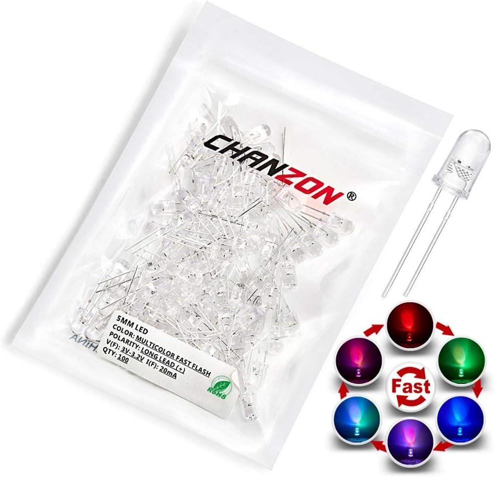 Amazon.com: lkelyonewy 5mm Flickering led Lights for Models Mini LED ...