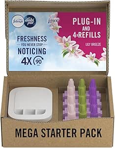 Febreze 3Volution Air Freshener Plug-In Starter Kit + 4 Refills (20ml x ...