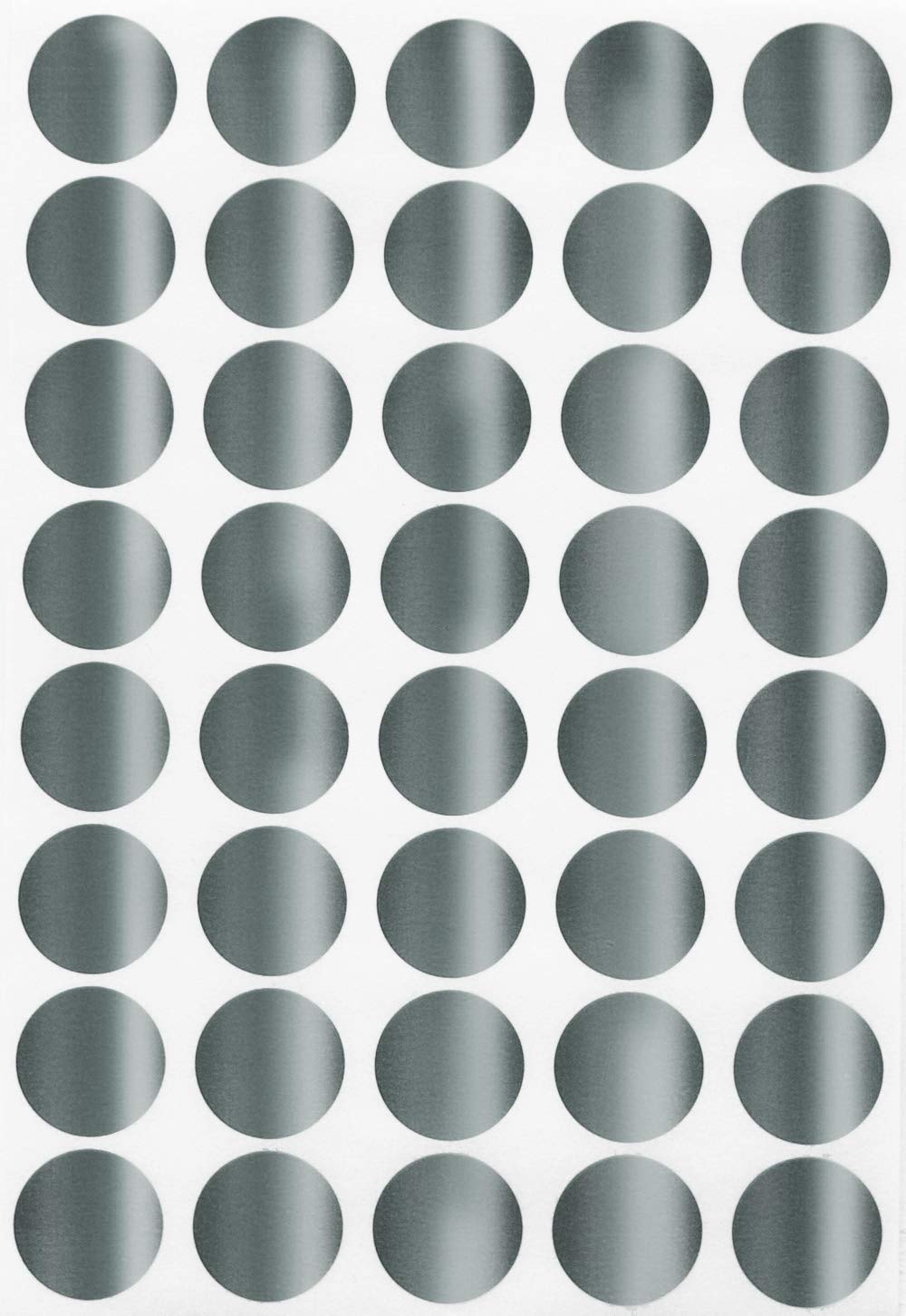 Amazon.com : Royal Green Silver Sticker Labels 19mm 1.9cm Round ...