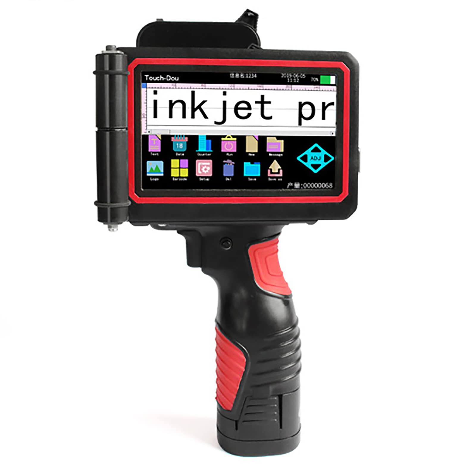 Buy Portable 2 Inch Handheld Inkjet Printer, 50.8mm Handheld Printer ...