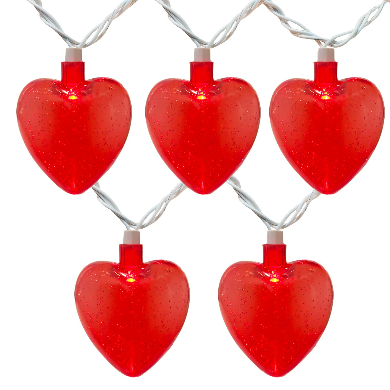 Amazon.com: 8.5 Ft Heart String Lights, Valentines Day Decorations ...