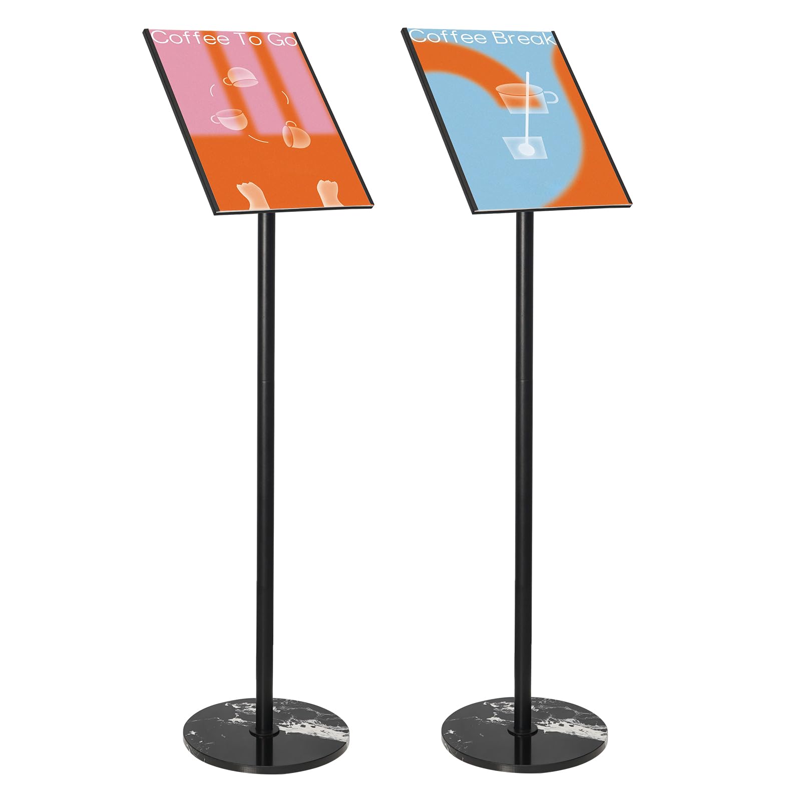 Amazon.com: PICNICNI Sign Holder Stand 2 Pack, Floor Sign Stand ...