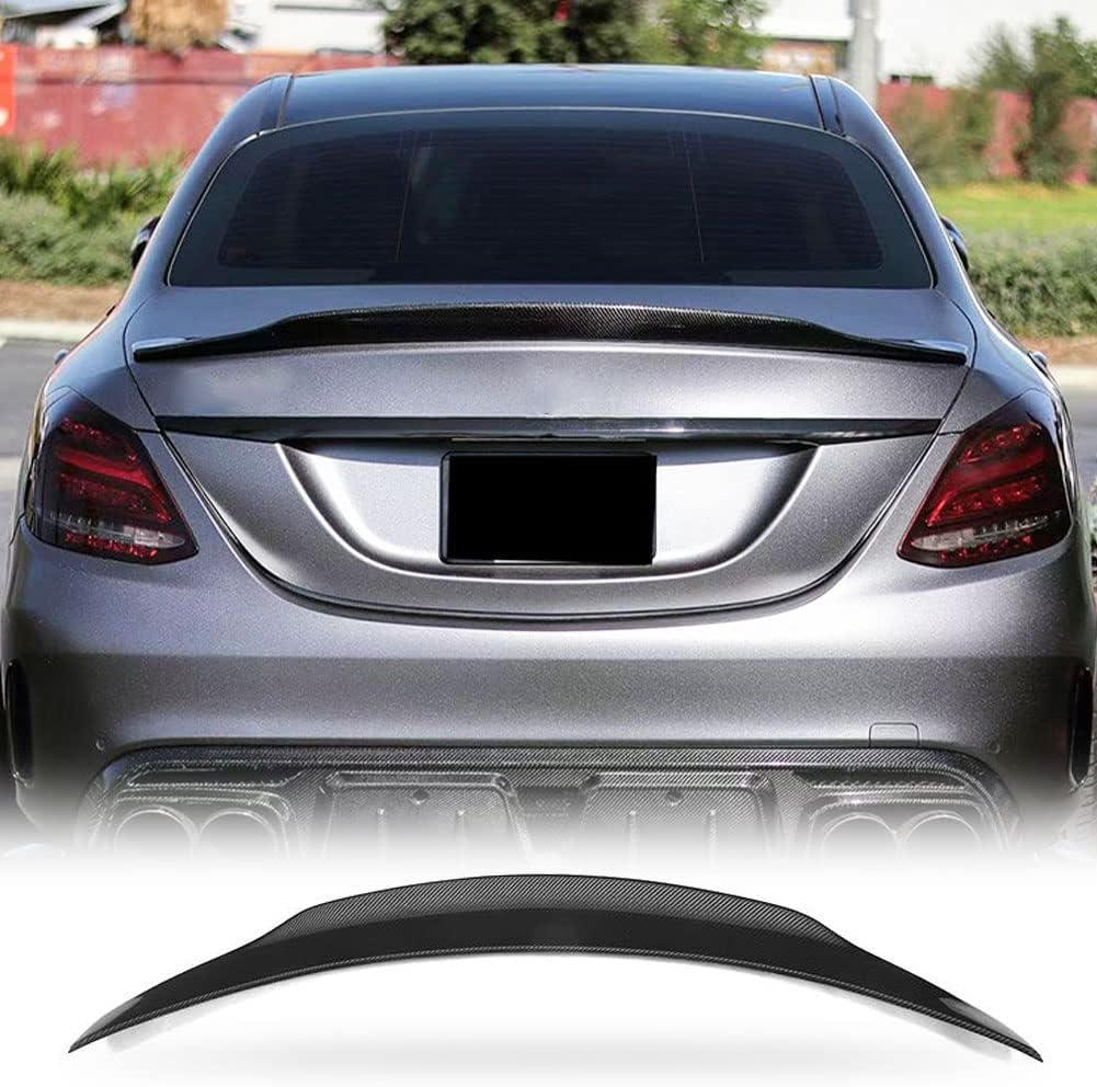 Amazon.com: MCARCAR KIT W205 Carbon Fiber Trunk Spoiler for Mercedes ...