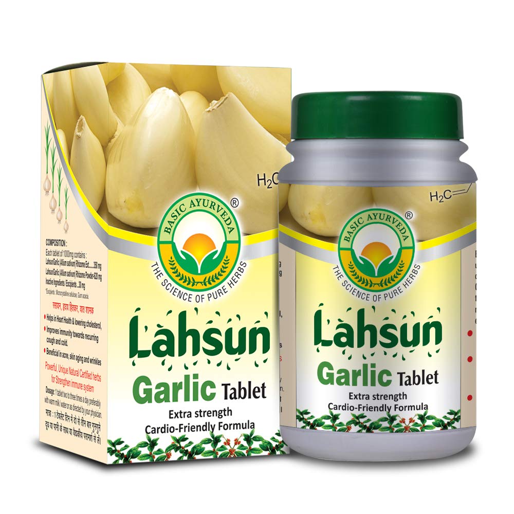 Buy Basic Ayurveda Lahsun (Garlic) Tablet (40 Tablet) Online at Low ...