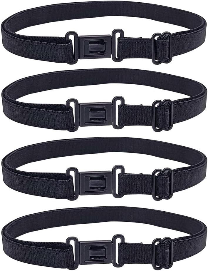 Amazon.com: VASANA 10PCS Black Adjustable Bow Tie Straps Elastic Bow ...