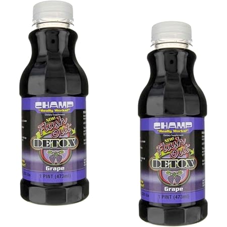 Amazon.com: Champ Flush Out Detox Drink, Strawberry Kiwi, 1 Pint (2 ...