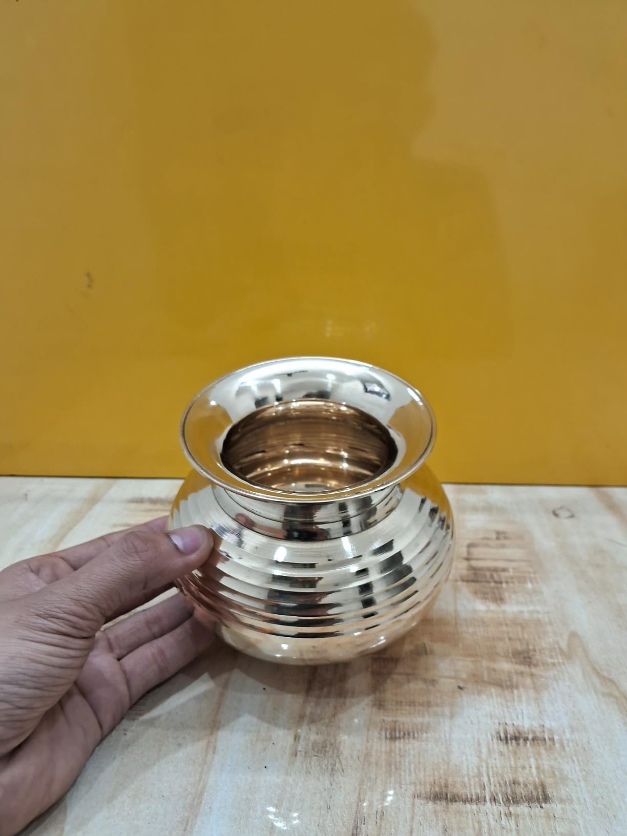 Saubhagya Pure Brass Lota for Puja | Peetal Brass Kalash Lota | Chambu ...