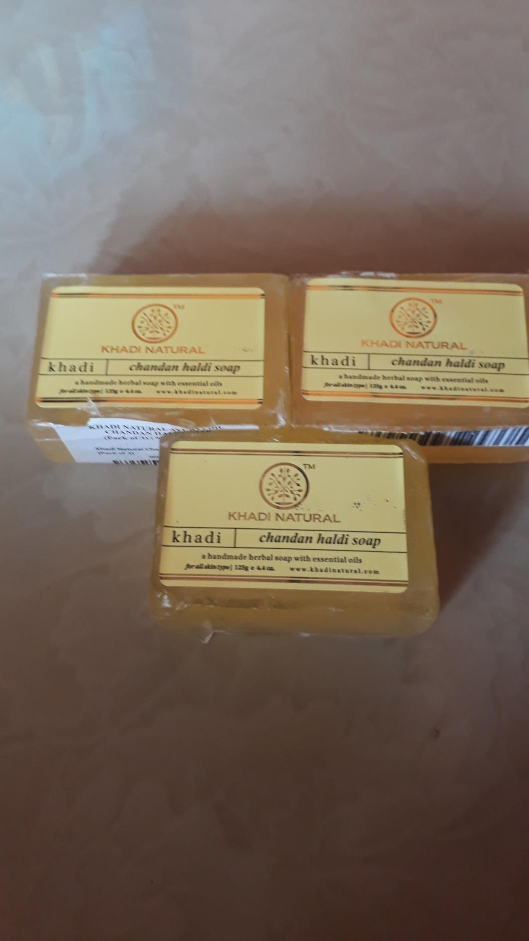 Buy Khadi Natural Chandan Haldi Soap | Herbal Bathing Soap for Glowing ...
