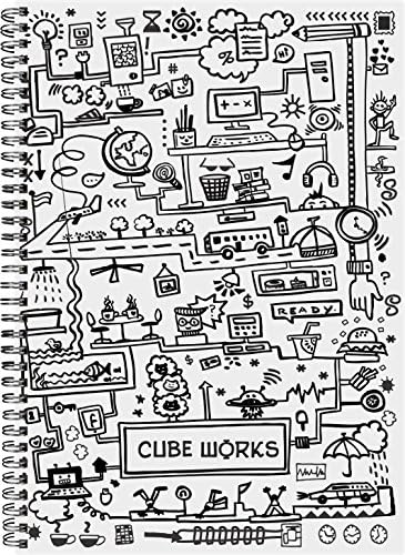 Matrikas Cube Work Ring Book - A4, 160 Pages, White : Amazon.in: Office ...